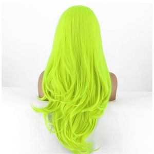 Accessories | Limeade 24 Neon Yellow Lace Front Wave Wig Nwt | Poshmark